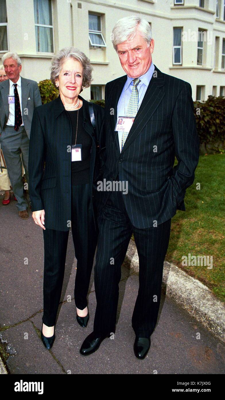 ©Alpha Press 08/10/98 LORD CECIL PARKINSON AND WIFE ANNE -CONSERVATIVE ...