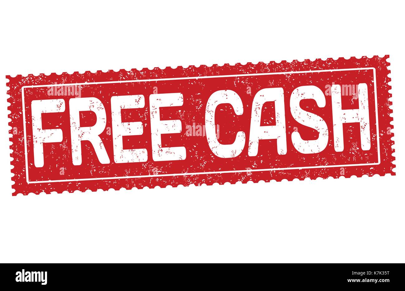 Free cash sign or stamp on white background, vector illustration Stock ...