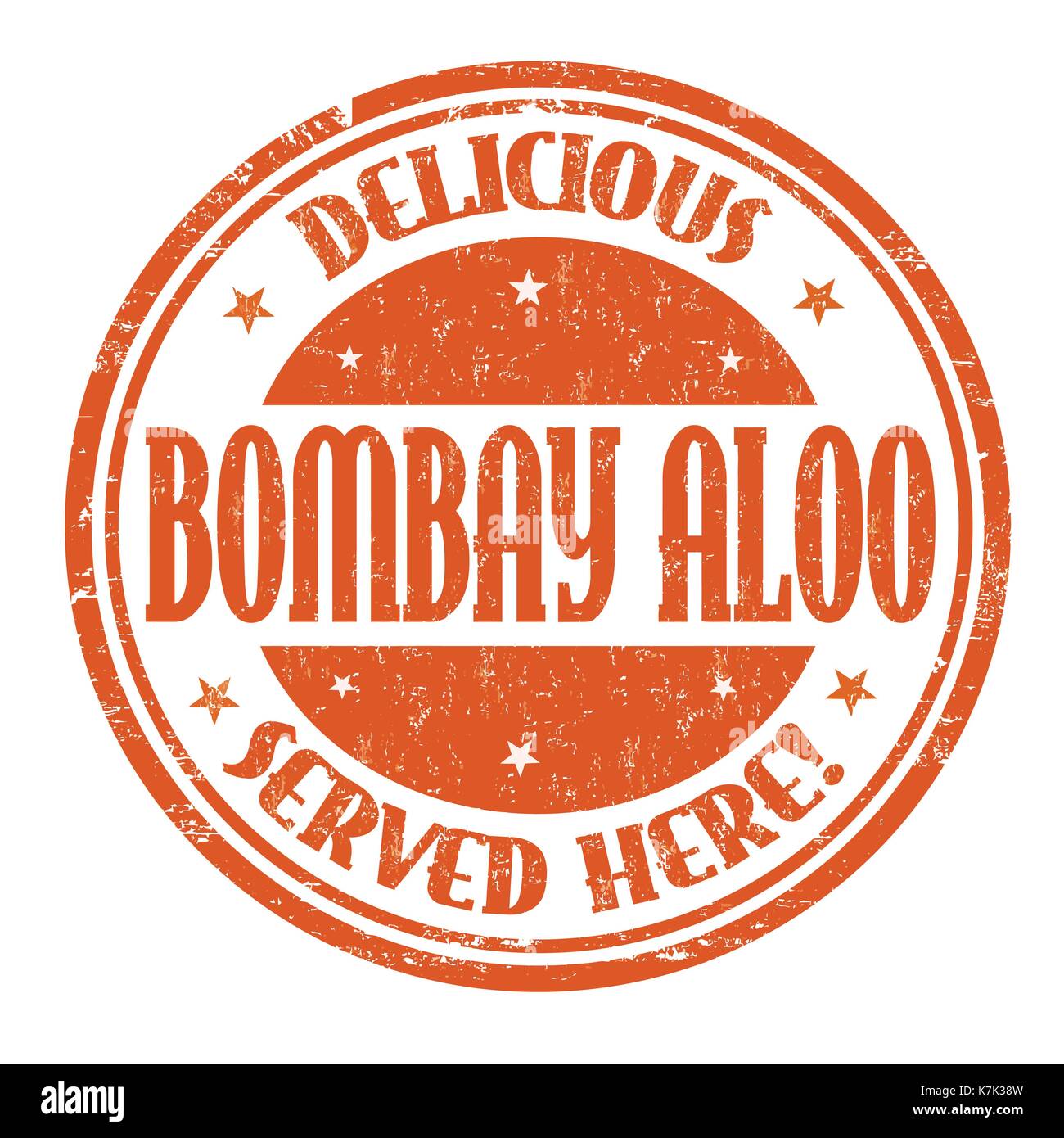 Bombay aloo sign or stamp on white background, vector illustration ...