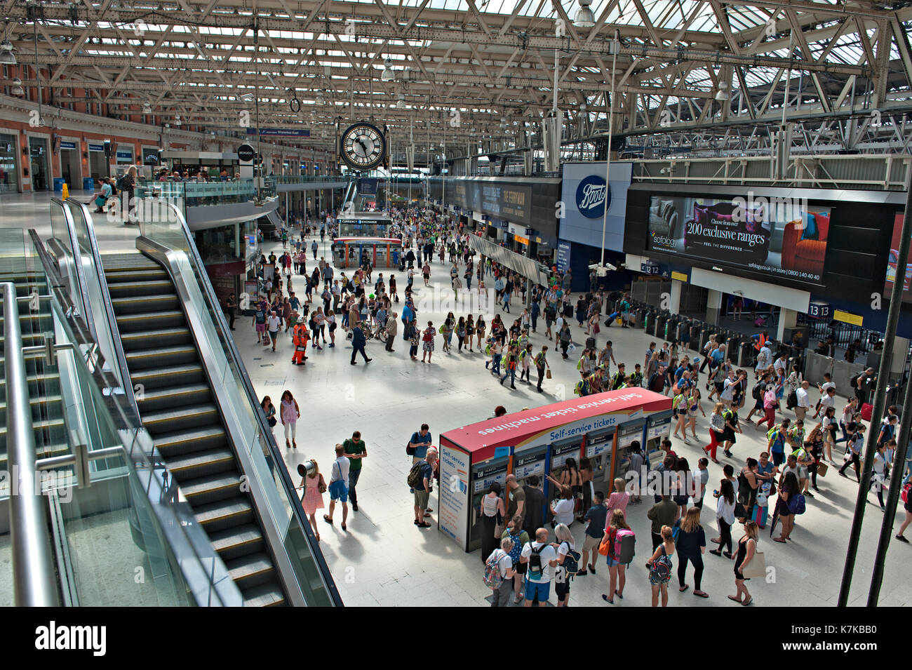 Waterloo Mainline Railway Station, London, UK Stock Photo - Alamy