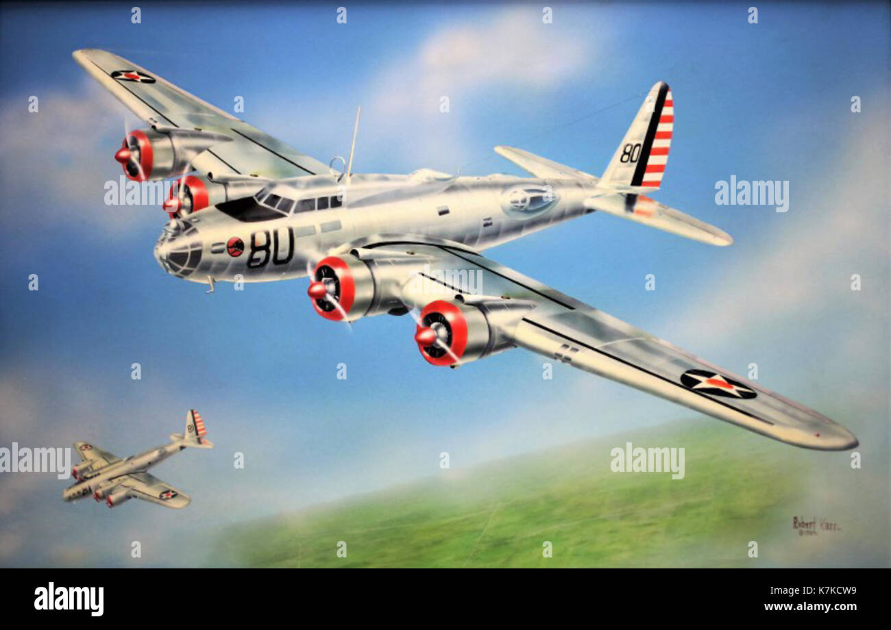 B-17 Painting 36729189391 o Stock Photo - Alamy