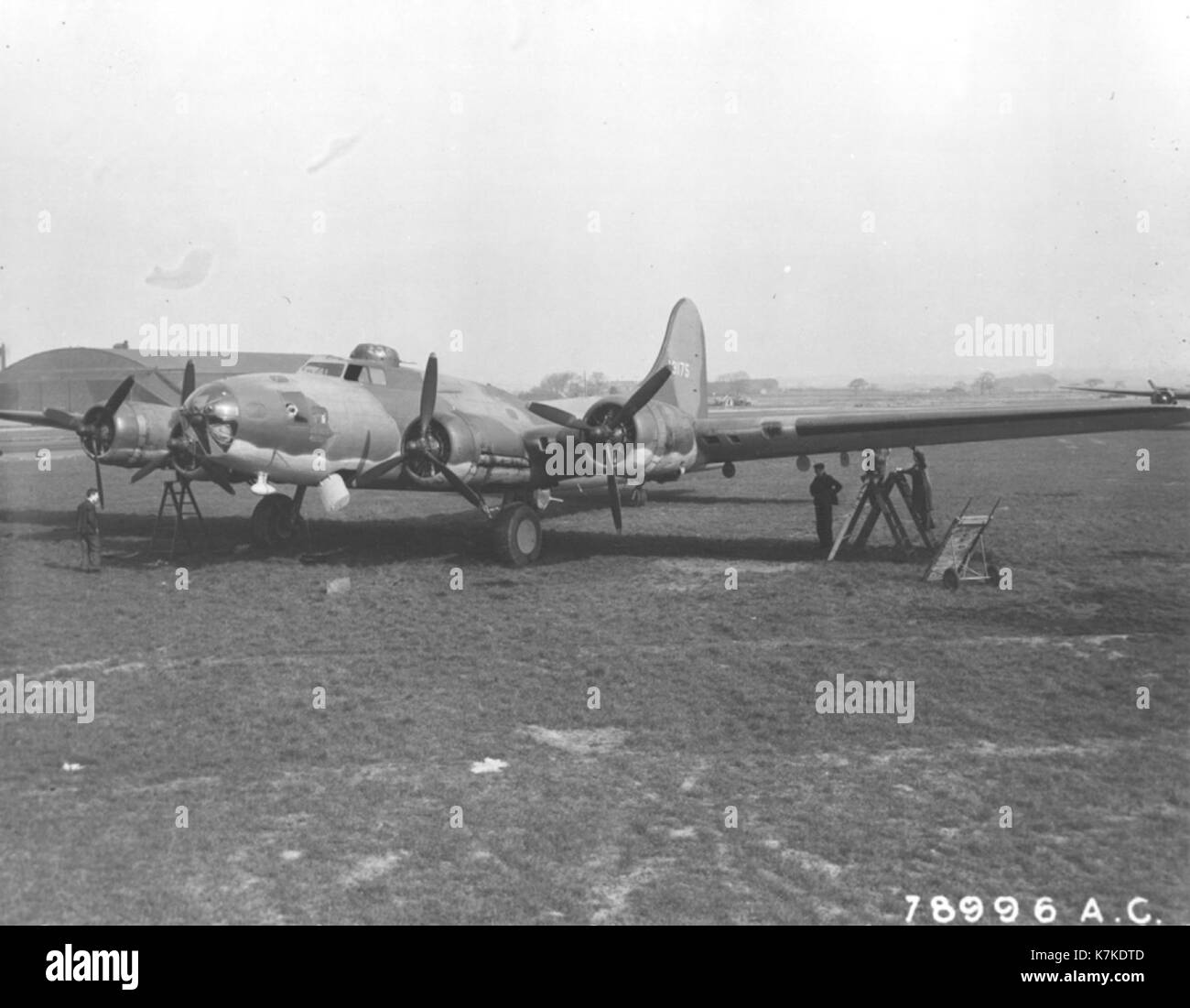 The Boeing B-17 Flying Fortress is a four-engine heavy bomber used ...