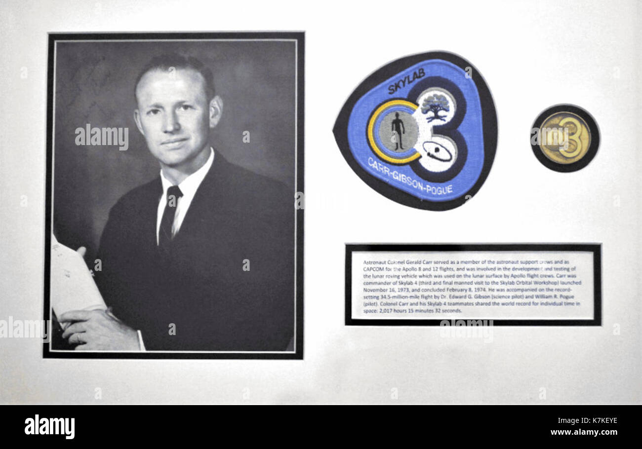 Colonel Gerald Carr was a NASA astronaut who flew on the Skylab space ...