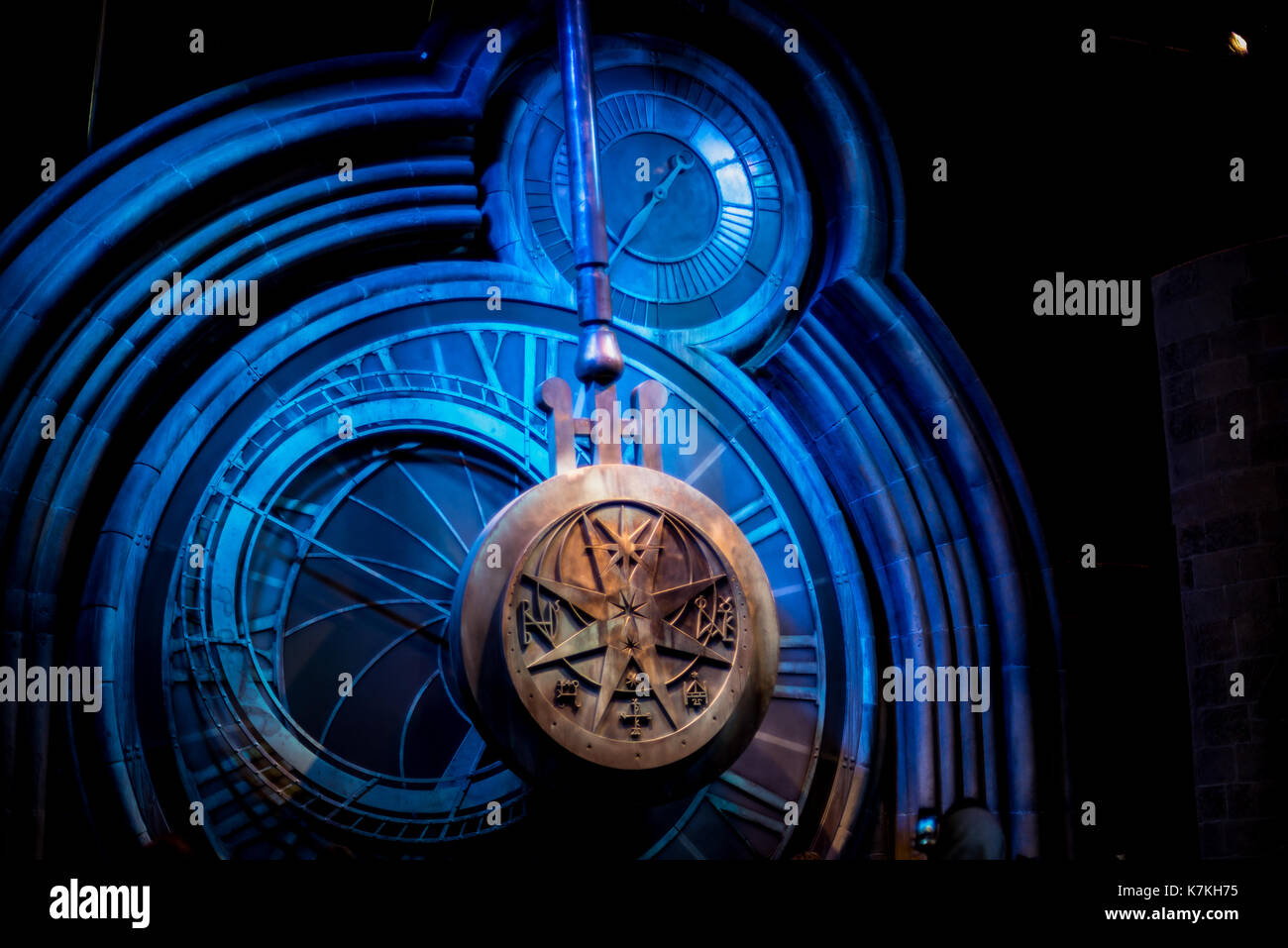 A giant pendulum at Warner Brothers Harry Potter Studio Tour, London ...