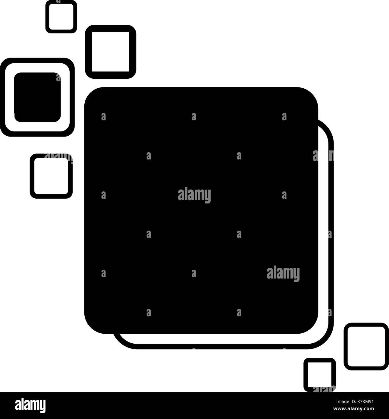 Stylized cloud Black and White Stock Photos & Images - Alamy