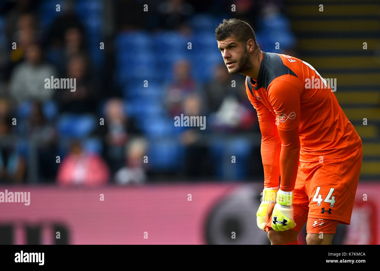 Southampton goalkeeper Fraser Forster during the Premier League match ...
