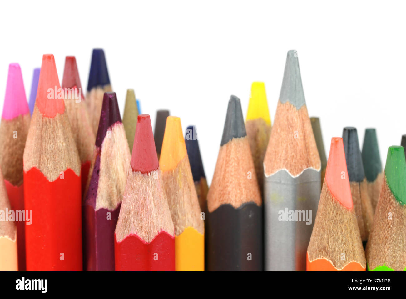 crayon of many colors for design in your artwork Stock Photo - Alamy