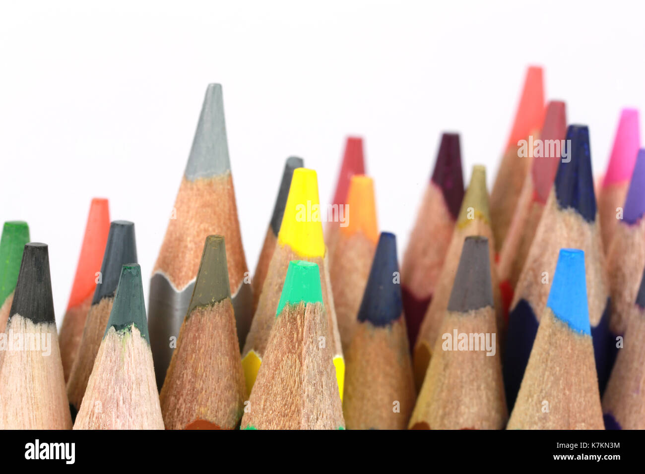 crayon of many colors for design in your artwork Stock Photo - Alamy