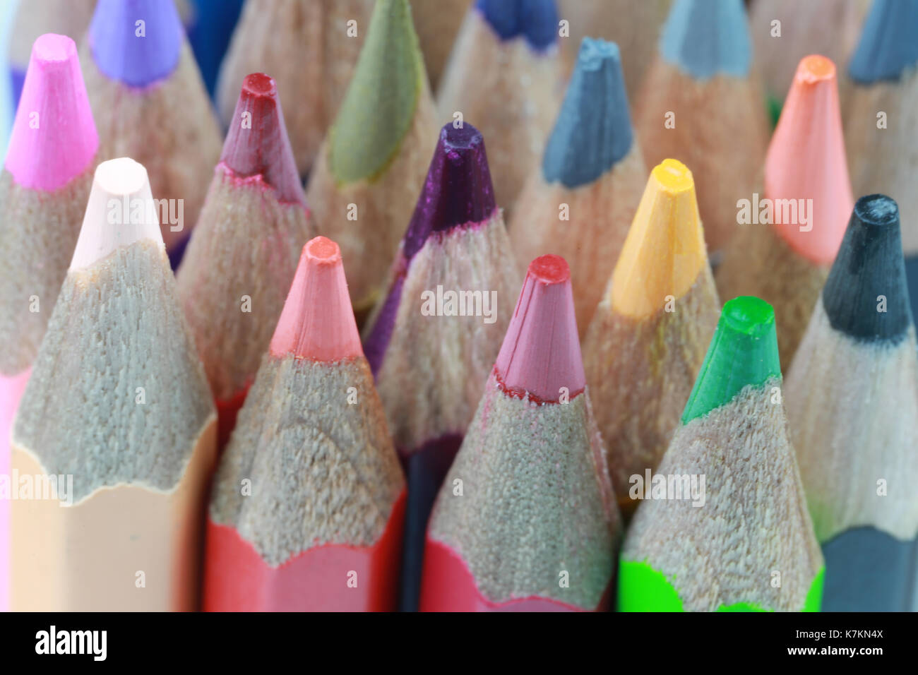 crayon of many colors for design in your artwork Stock Photo - Alamy
