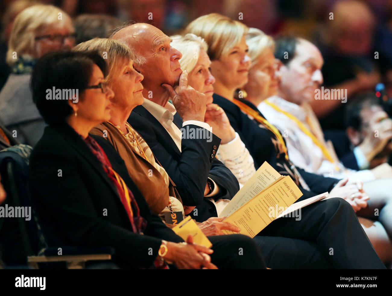 Liberal Democrat leader Sir Vince Cable and his wife Rachel Smith ...
