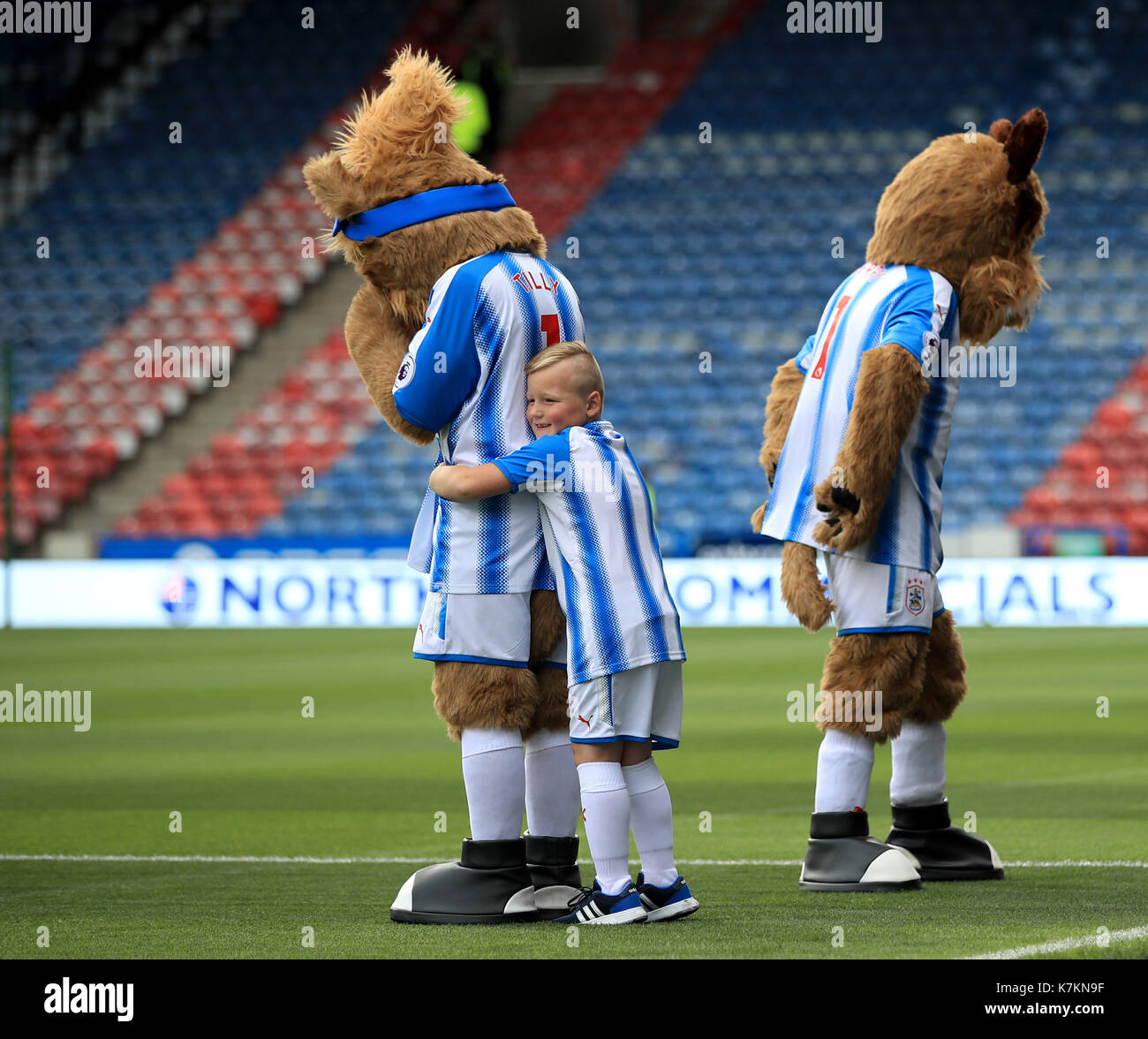 Huddersfield Town mascots Tilly the Terrier (left) and Terry the ...