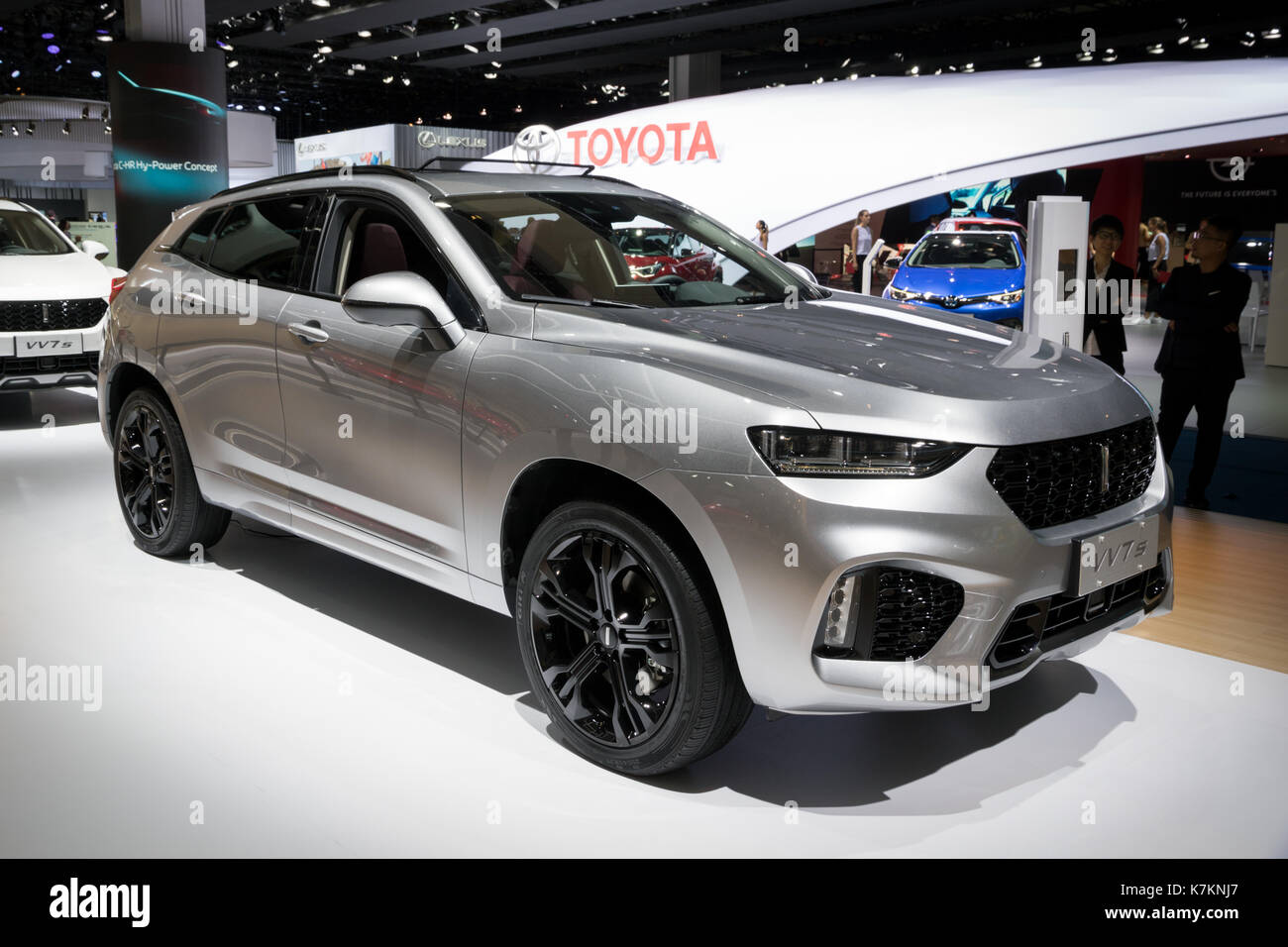 FRANKFURT, GERMANY - SEP 12, 2017: Chinese WEY VV7s luxury suv car showcased at the Frankfurt ...