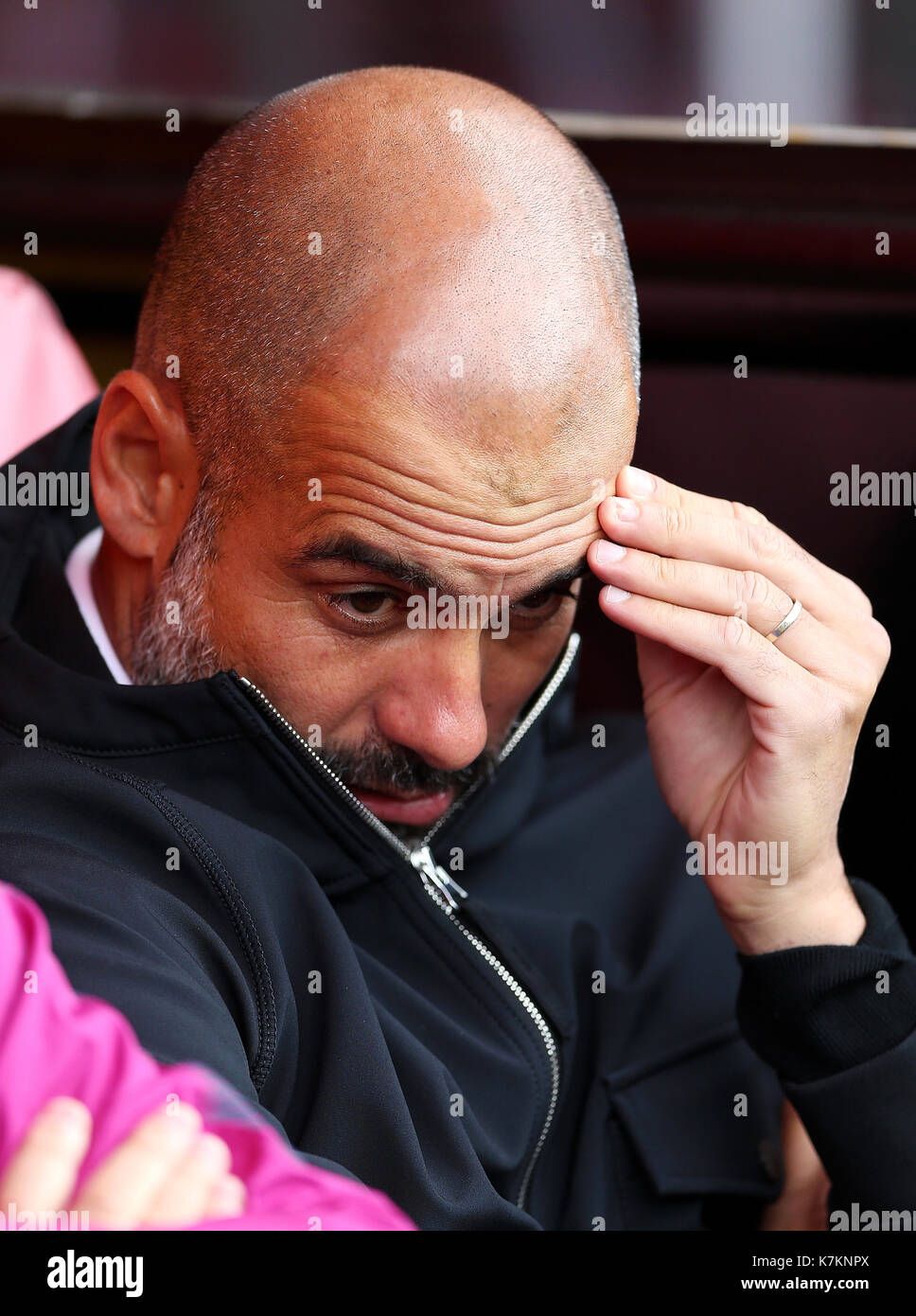 Manchester City manager Pep Guardiola before the Premier League match ...