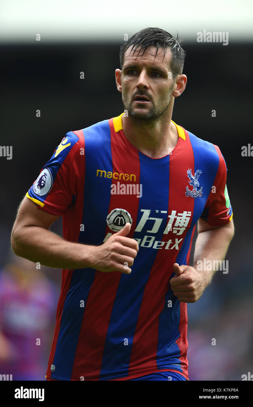 Crystal Palace's Scott Dann during the Premier League match at Selhurst ...