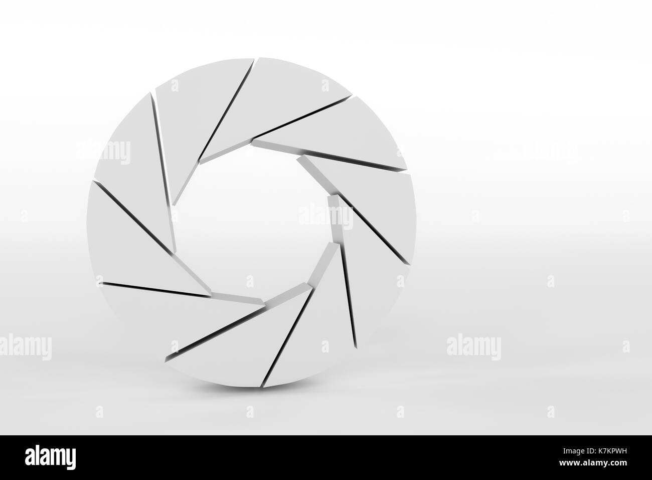 Graphic pie chart presentation Black and White Stock Photos & Images ...