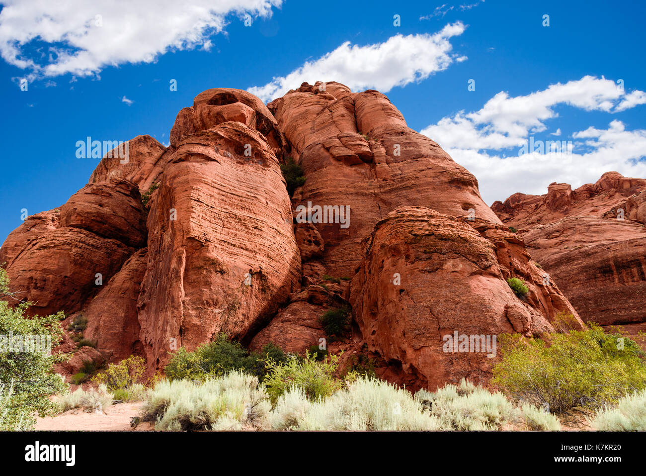 Giant Red Sandstone Rocks Stock Photo - Alamy