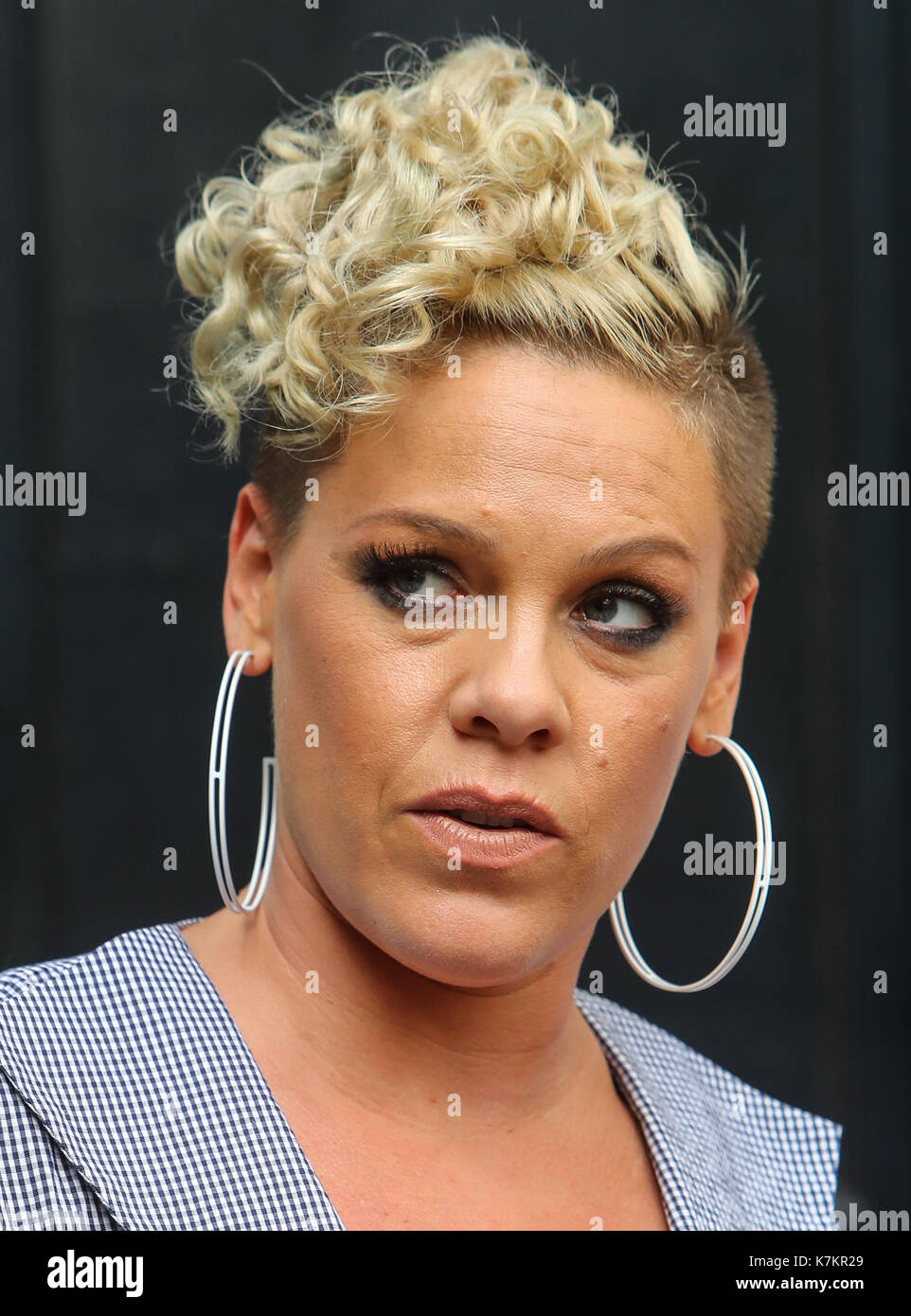 Pink at the Absolute Radio studios Featuring: Pink, Alicia Moore Where ...