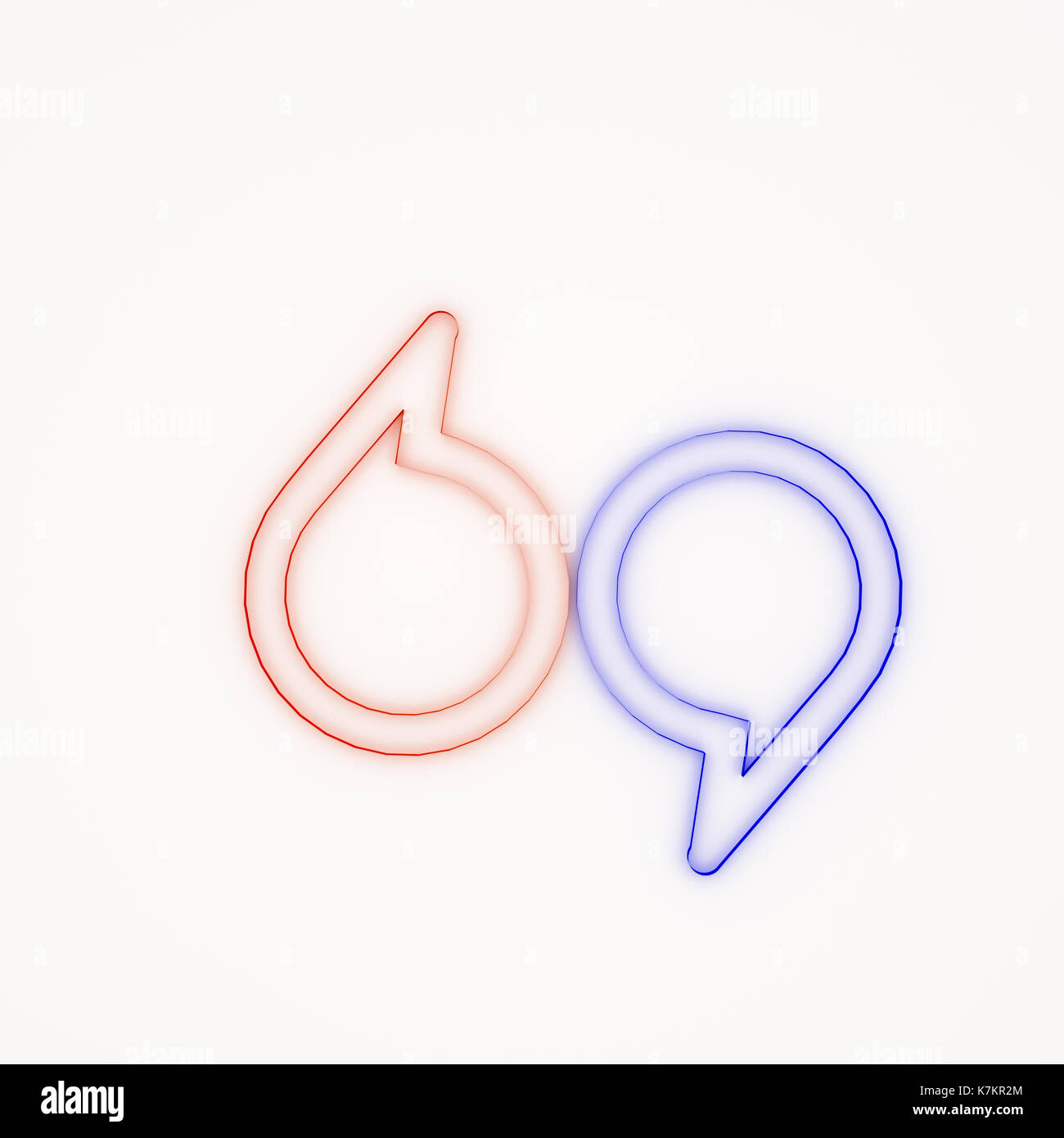 3d rendering abstract colourful sign for info graphic design Stock ...