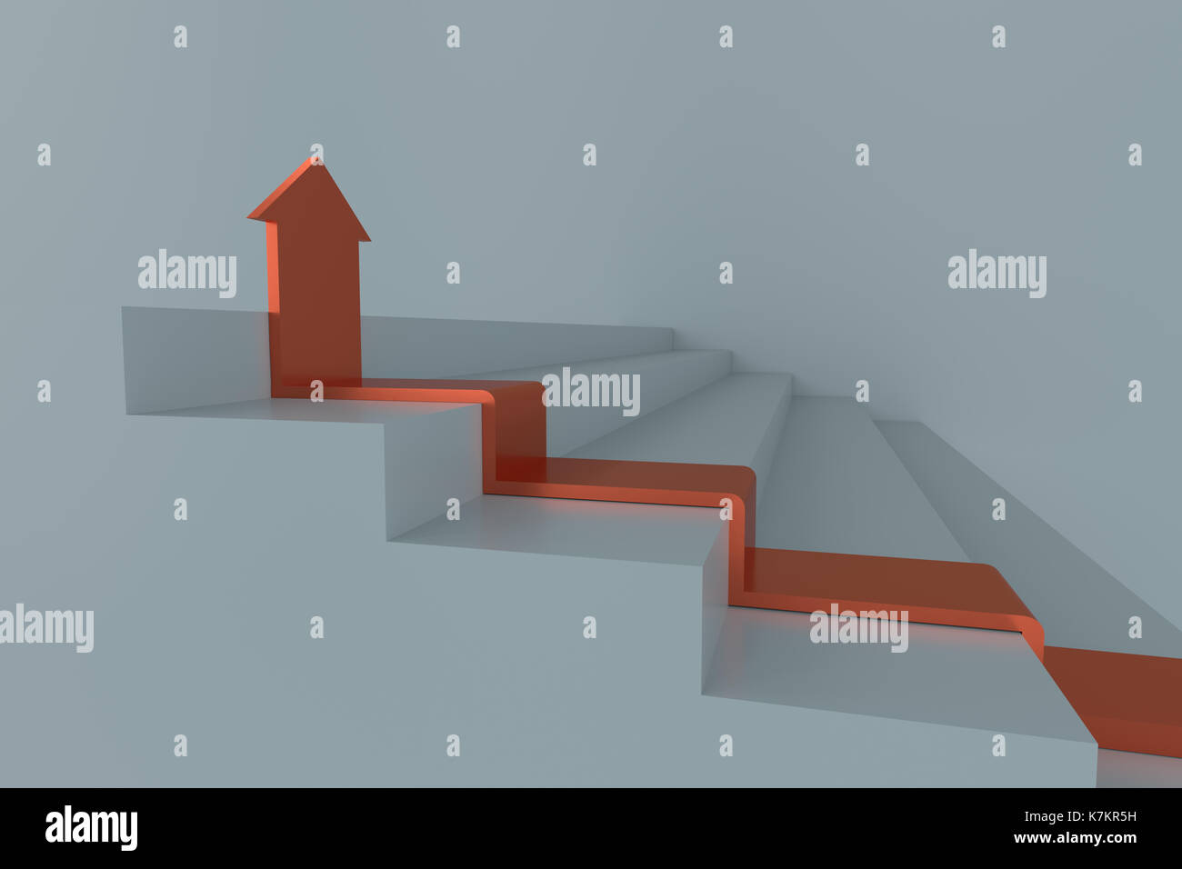 Arrows on stairs hi-res stock photography and images - Alamy