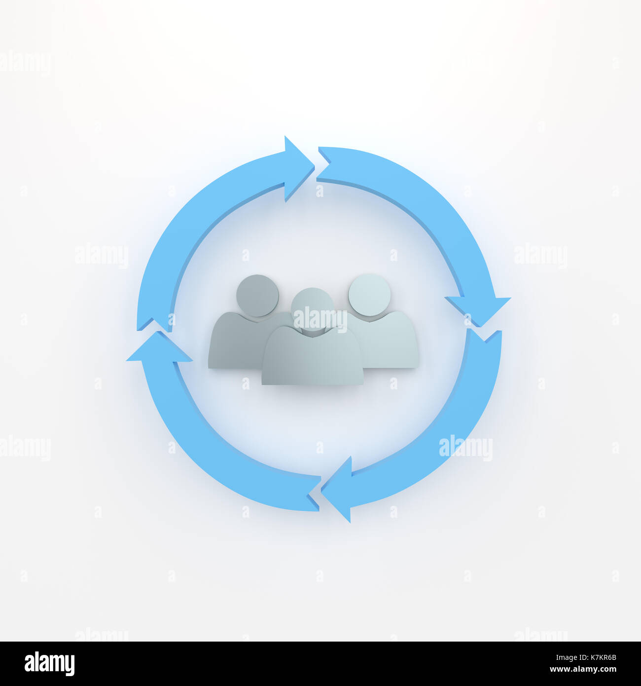 3d rendering of arrow with human sign for infographic design Stock ...