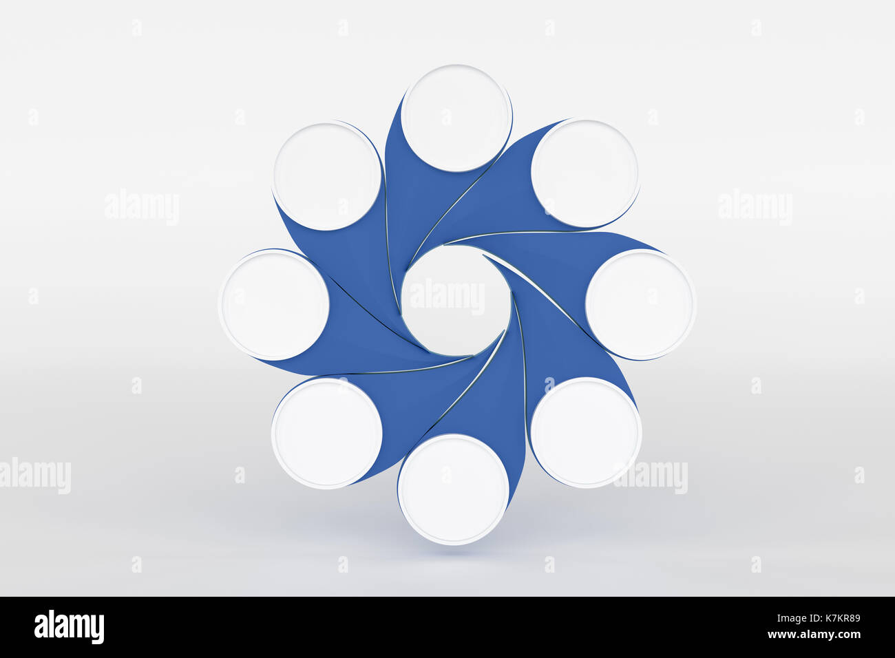 3D rendering of circle signs infographic design Stock Photo - Alamy