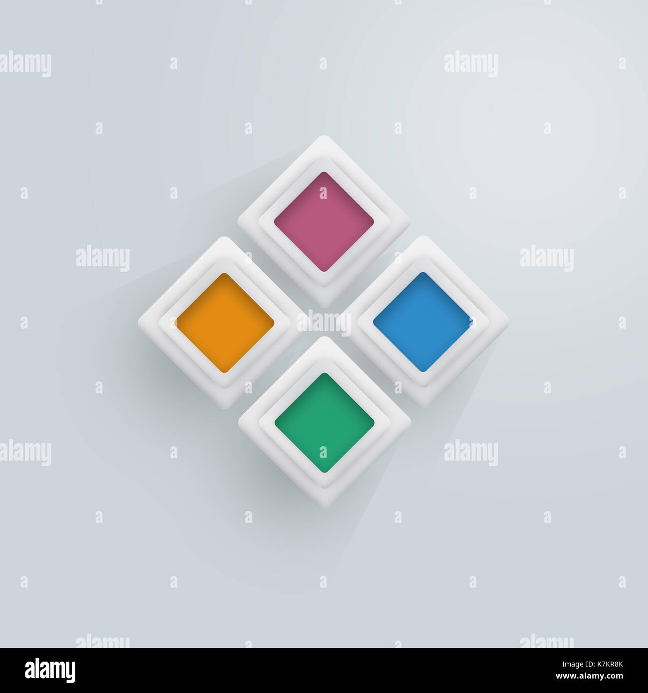 infographic abstract 3d rectangular Stock Photo - Alamy