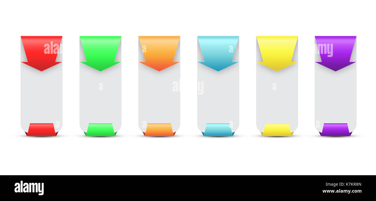 infographic option banners Stock Photo - Alamy