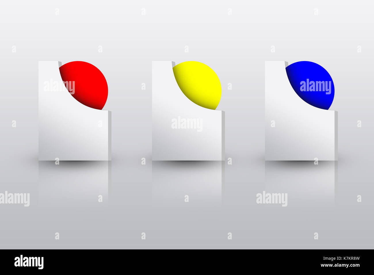 infographic paper folder for options Stock Photo - Alamy