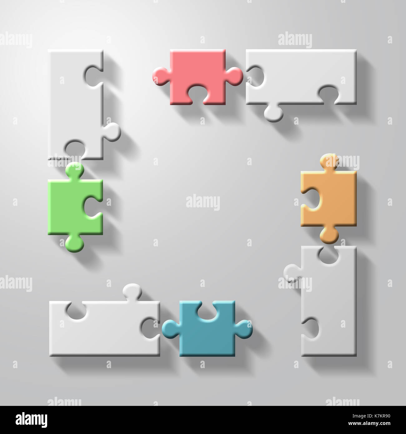 Jigsaw Puzzle Infographic Template High Resolution Stock Photography ...
