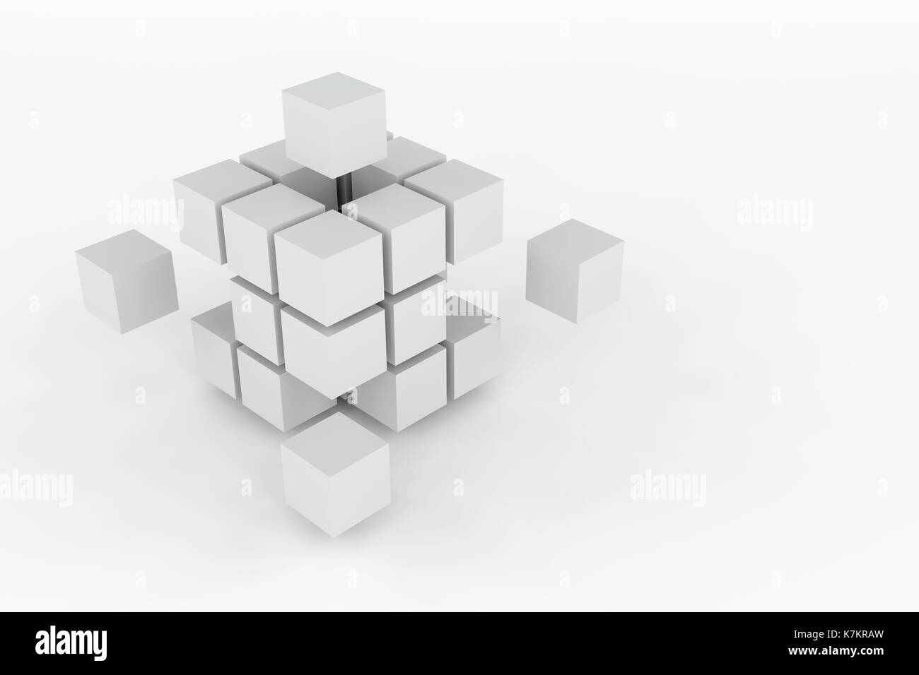 3D rendering of cube abstract background Stock Photo - Alamy