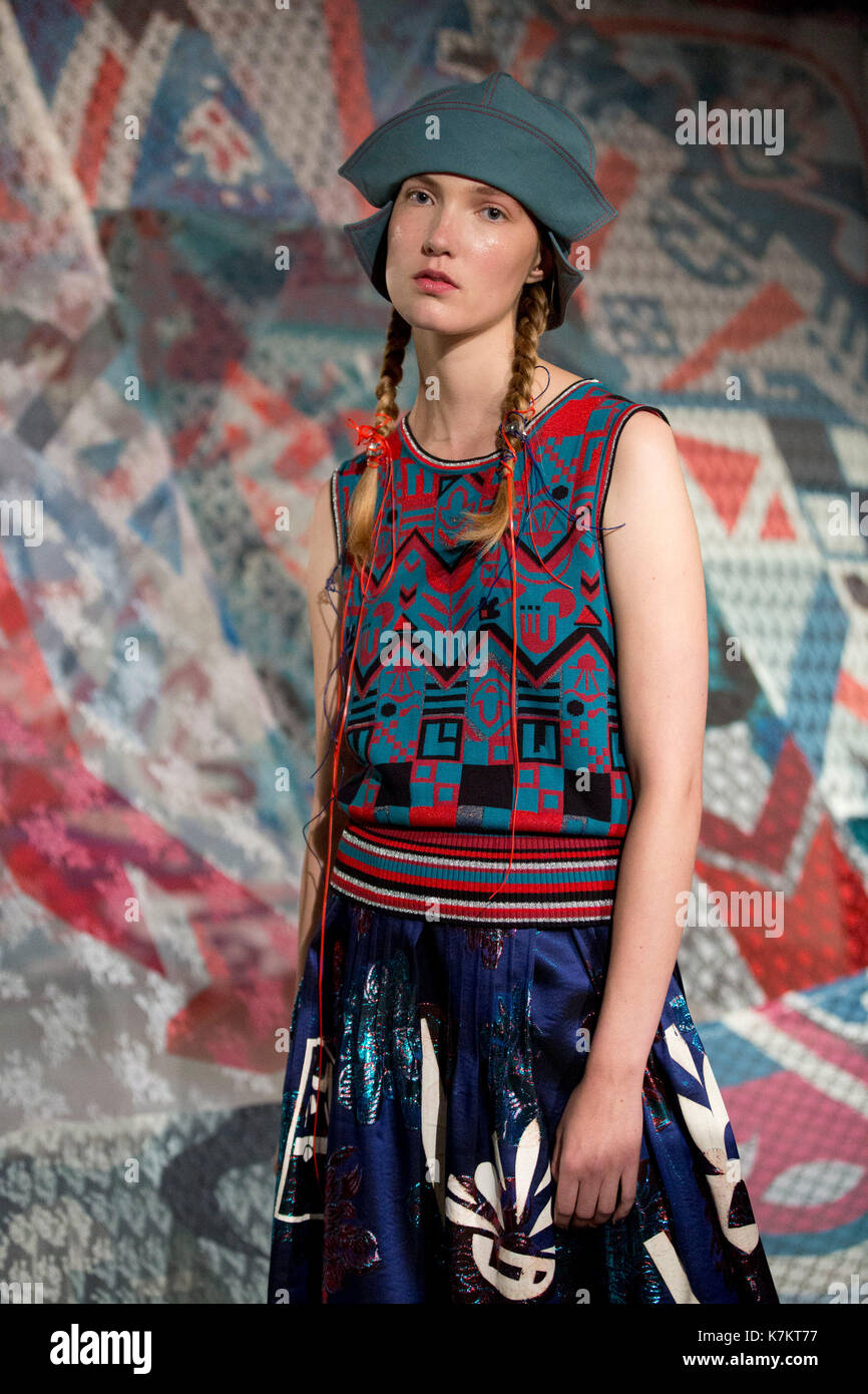 Models during the Sadie Williams presentation for London Fashion Week ...