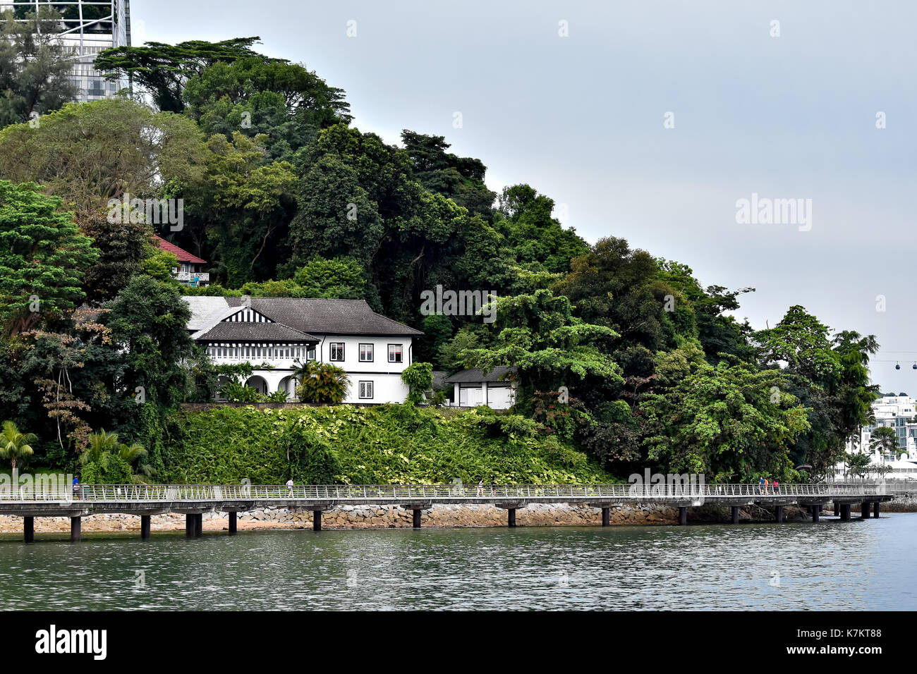 House by the Bay Stock Photo - Alamy