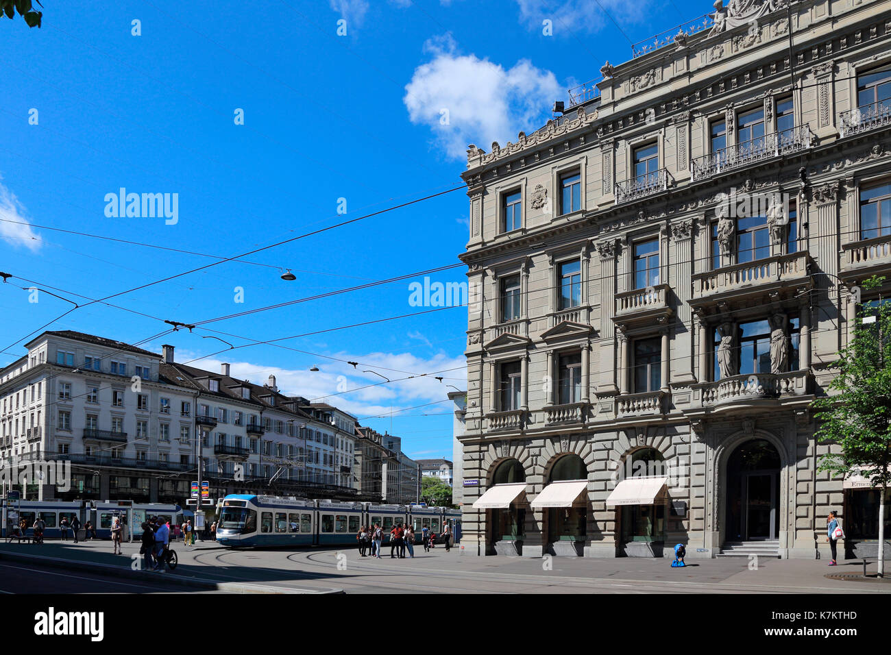 Switzerland Zurich Paradeplatz Stock Photo - Alamy