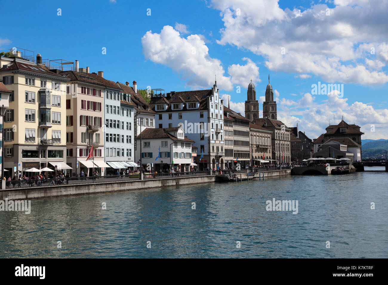 Switzerland Zurich Limmatquai Stock Photo - Alamy