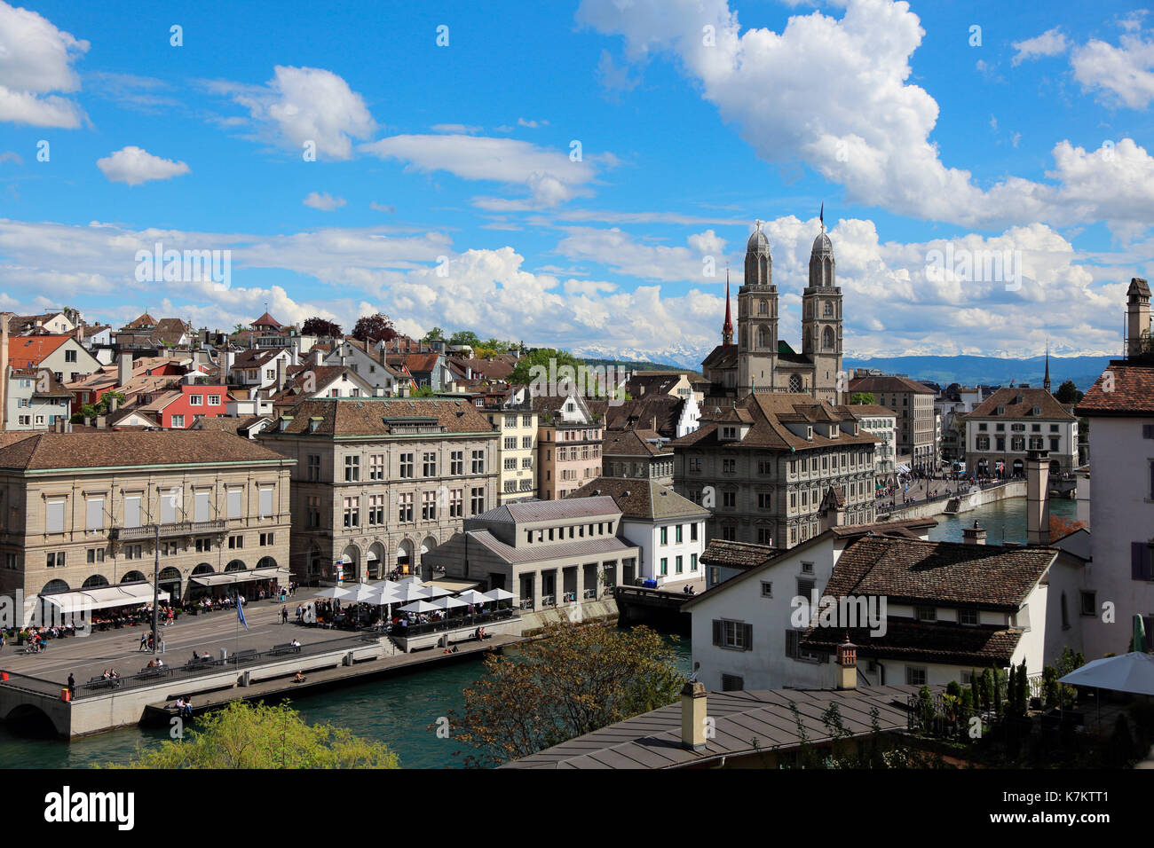 Switzerland Zurich Limmatquai Stock Photo - Alamy