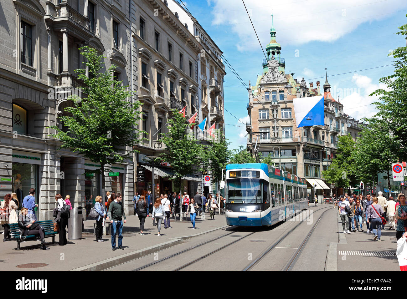 Bahnhofstrasse zurich hi-res stock photography and images - Alamy