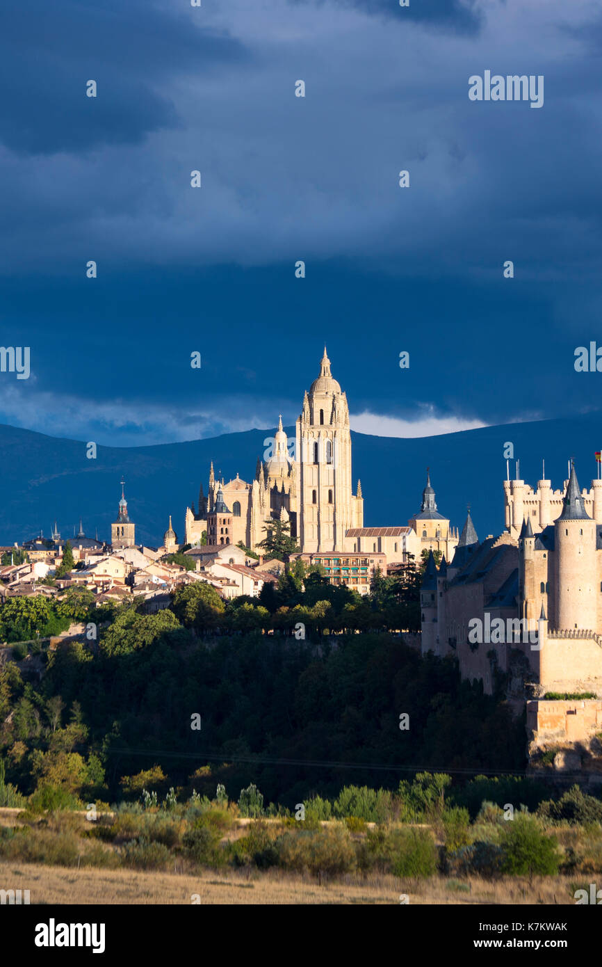 Famous view of Alcazar Castle - palace and fortress which inspired ...