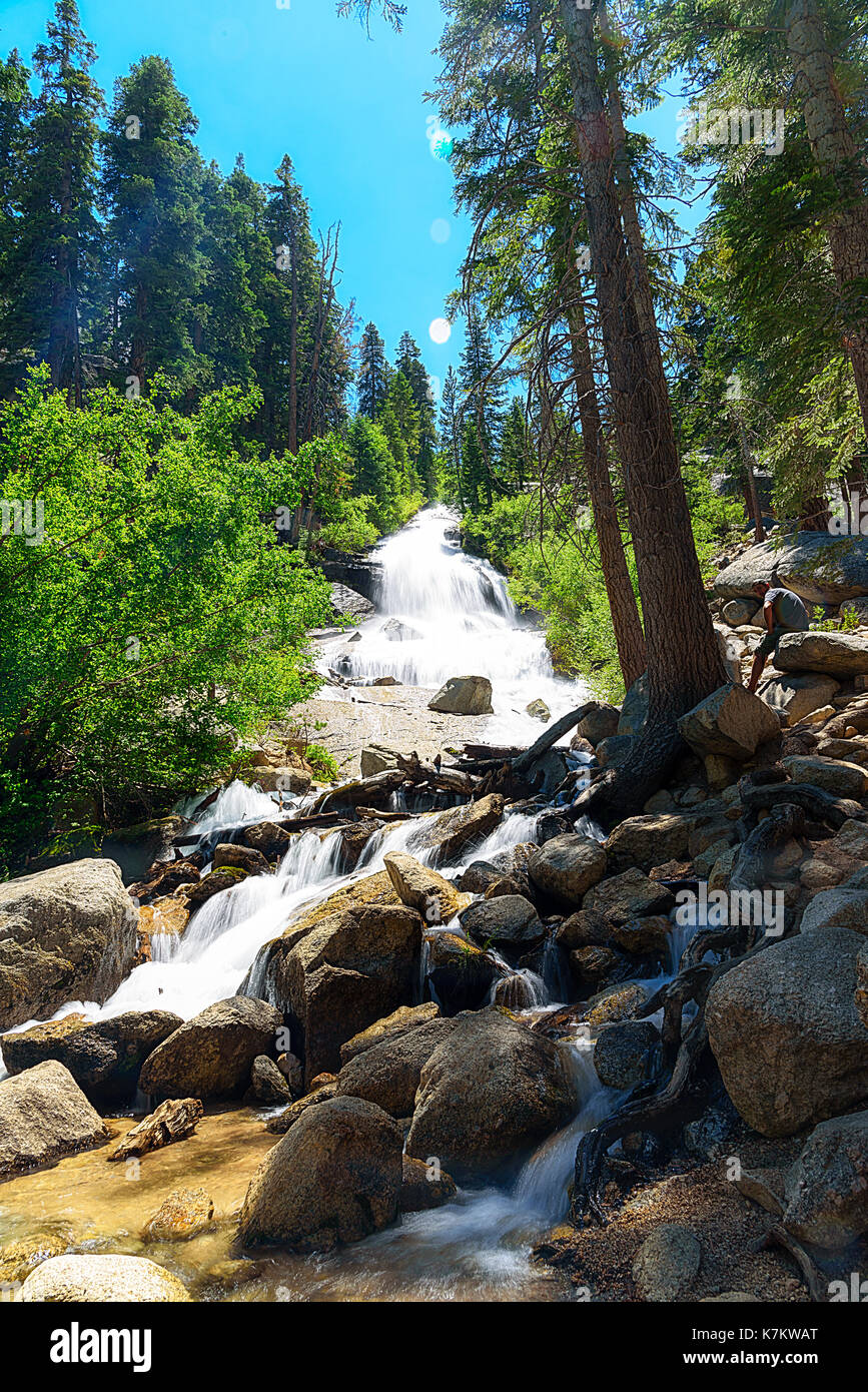 Whitney Portal Falls Stock Photo - Alamy