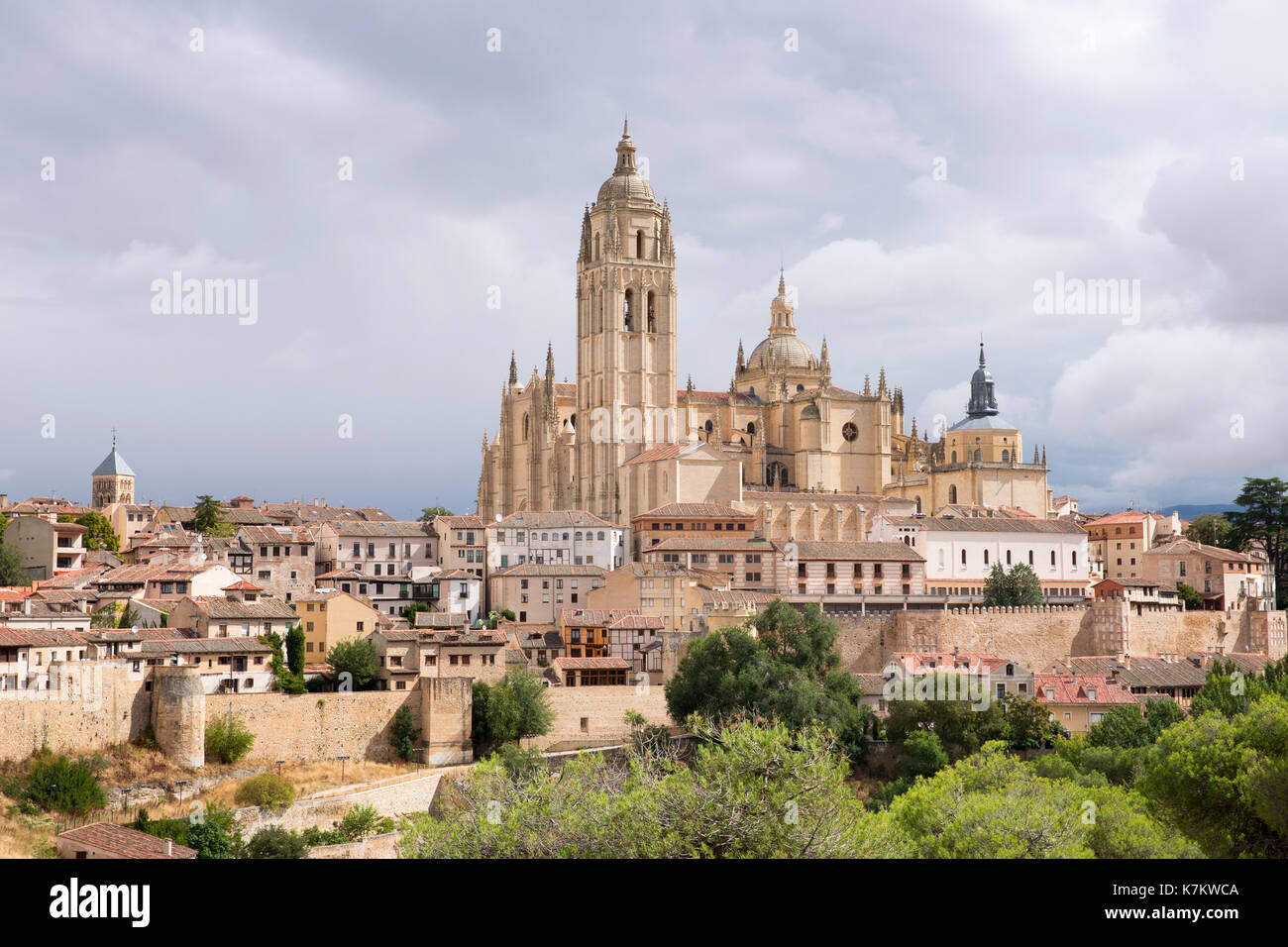 Famous view of Alcazar Castle - palace and fortress which inspired ...
