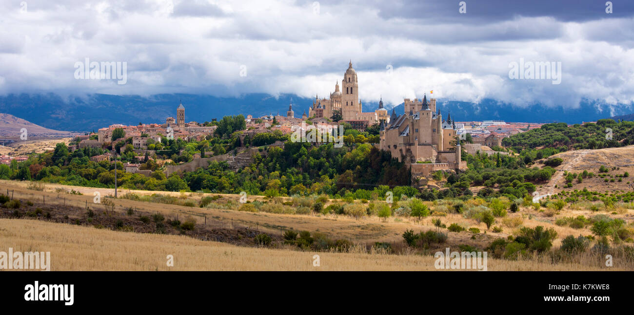 Famous view of Alcazar Castle - palace and fortress which inspired ...