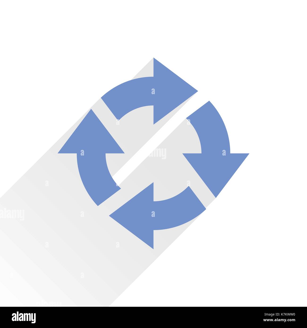 Blue arrow icon reload, refresh, rotation, reset, repeat sign. Web ...