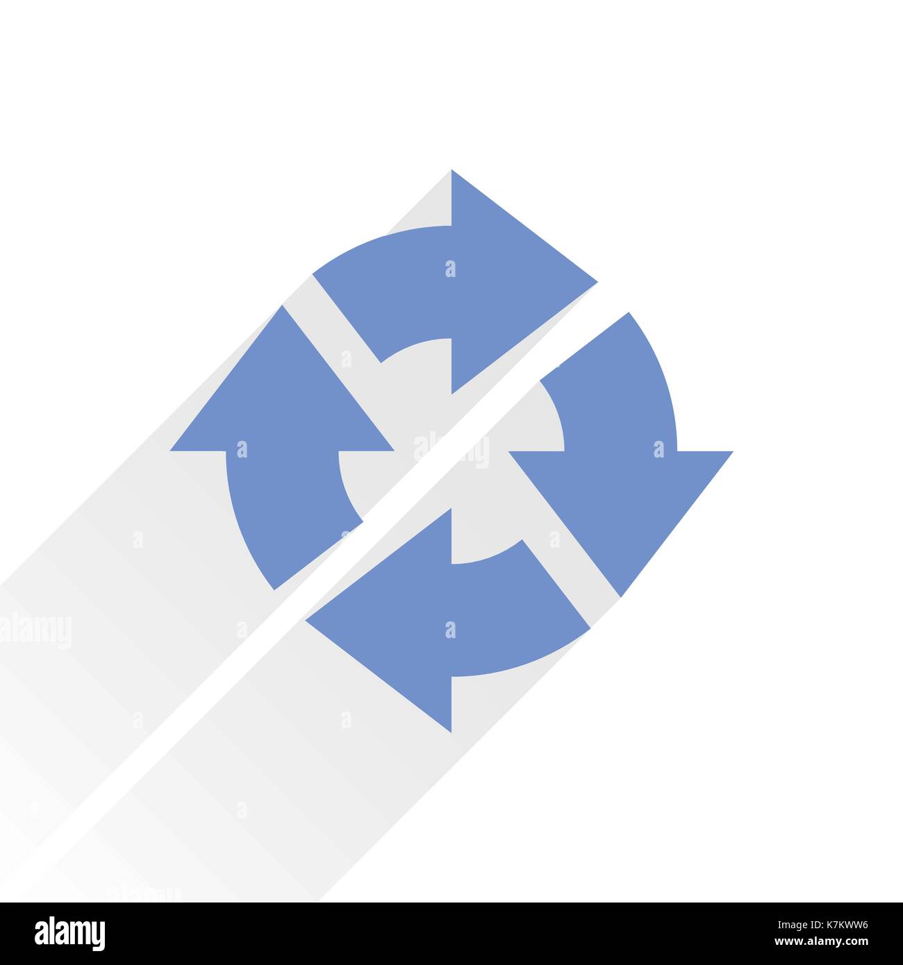 Blue arrow icon reload, refresh, rotation, reset, repeat sign. Web ...