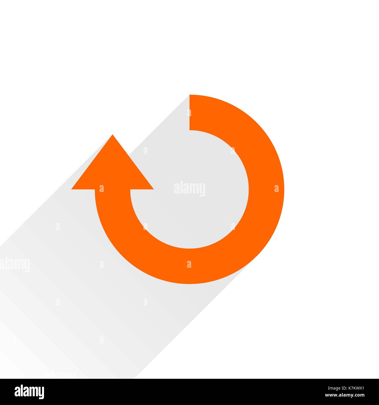 Orange arrow icon reload, refresh, rotation, reset, repeat sign. Web ... Orange arrow icon reload, refresh, rotation, reset, repeat sign. Web ...