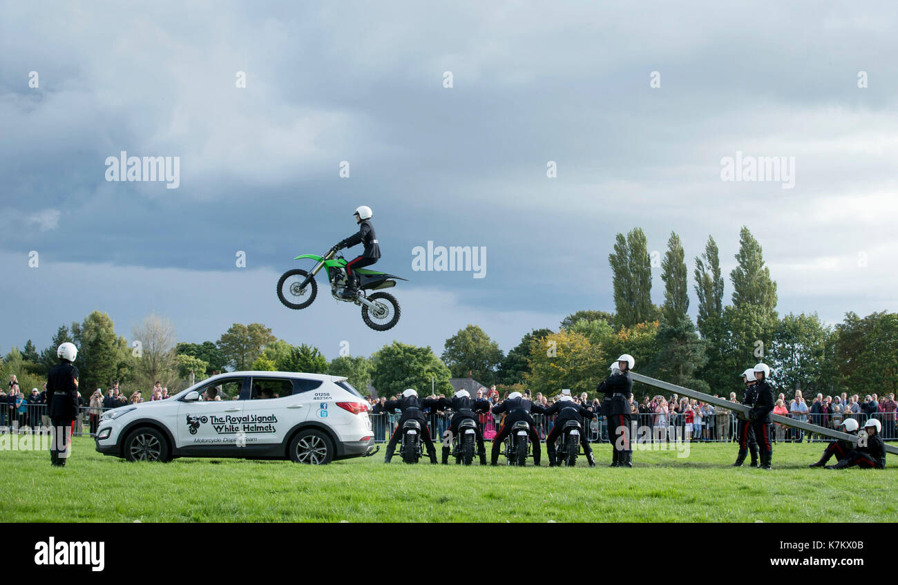 The white helmets motorcycle display team hi-res stock photography and ...