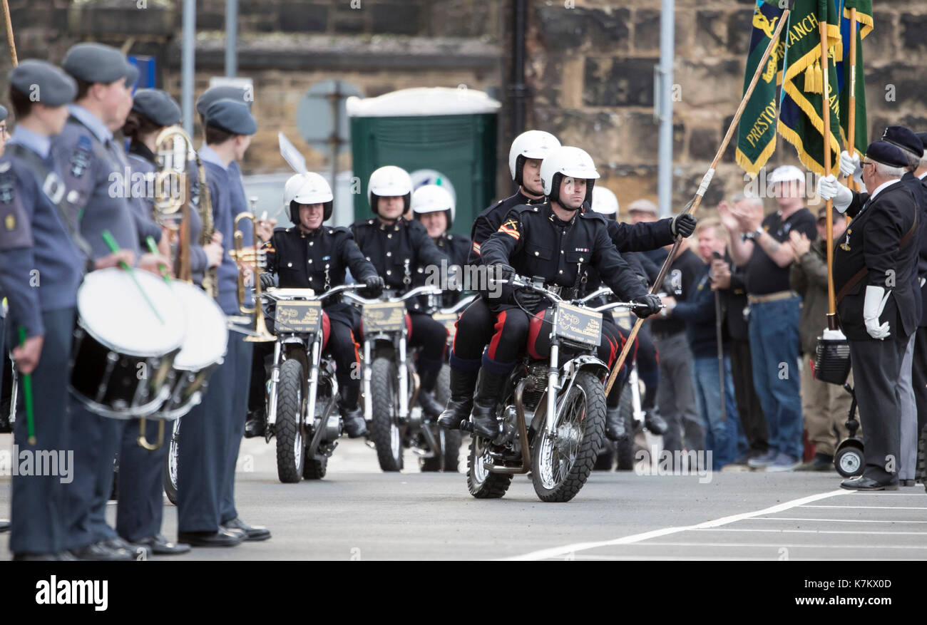 On the final day of their public performances, motorcycle display team ...