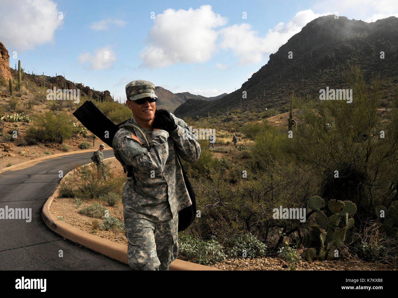 Members of the U S. Army National Guard, Alpha Company, 1st Battalion ...
