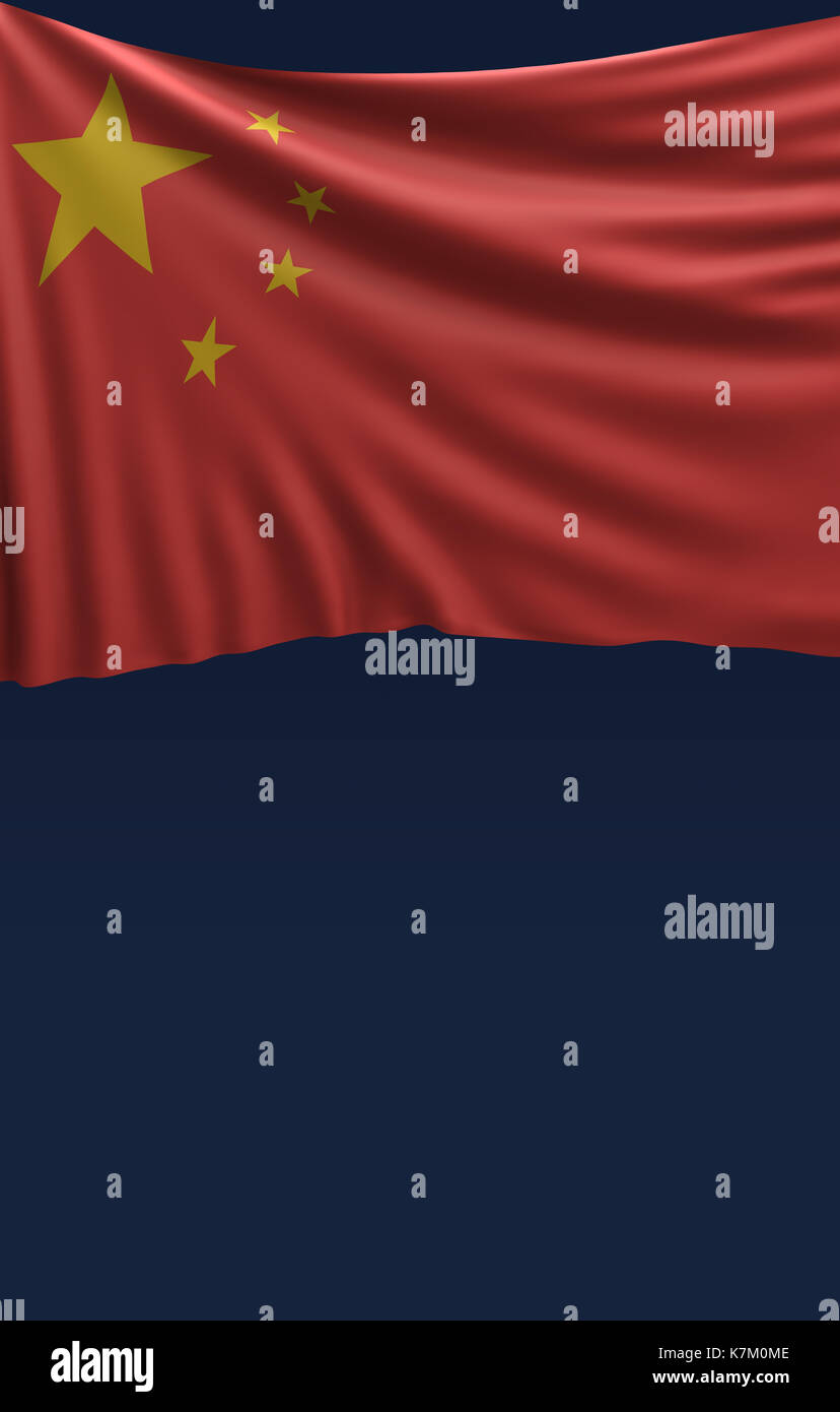 Abstract 3D China Flag, Chinese Colors (3D Render Stock Photo - Alamy