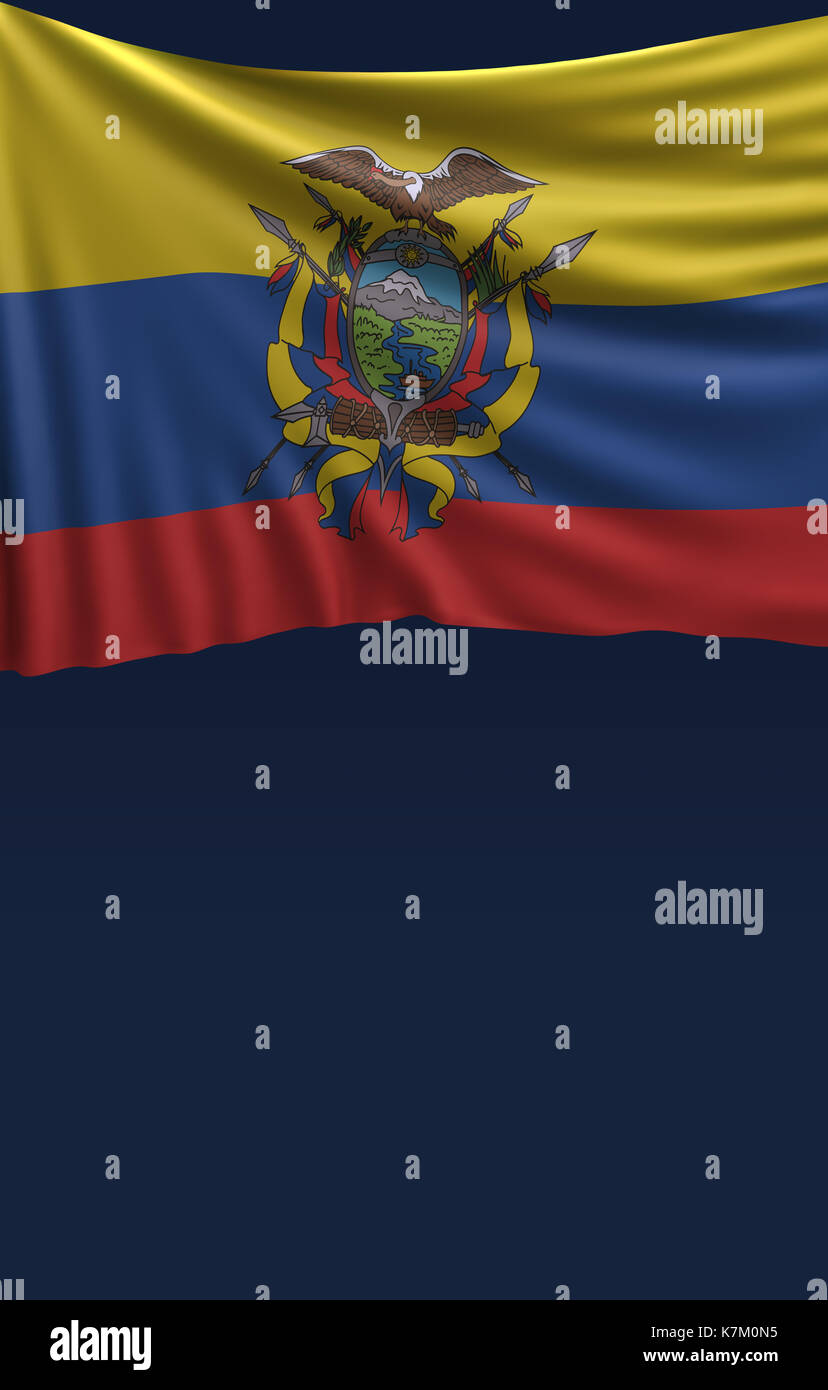 Flag Ecuador render, Ecuadorian Flag (3D Render Stock Photo - Alamy