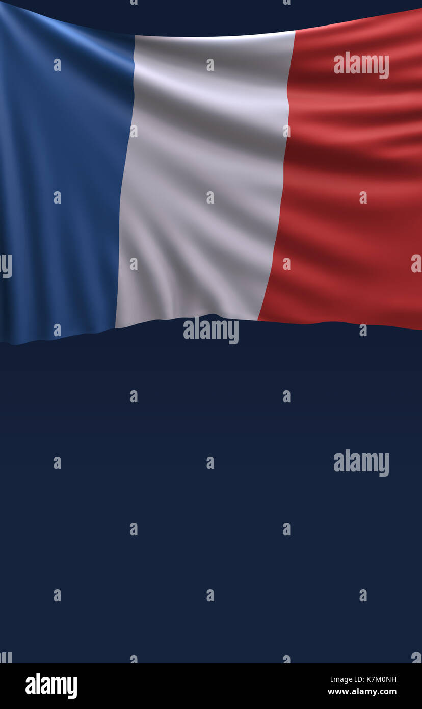 Flag France Colors, French 3D Flag (3D Render Stock Photo - Alamy