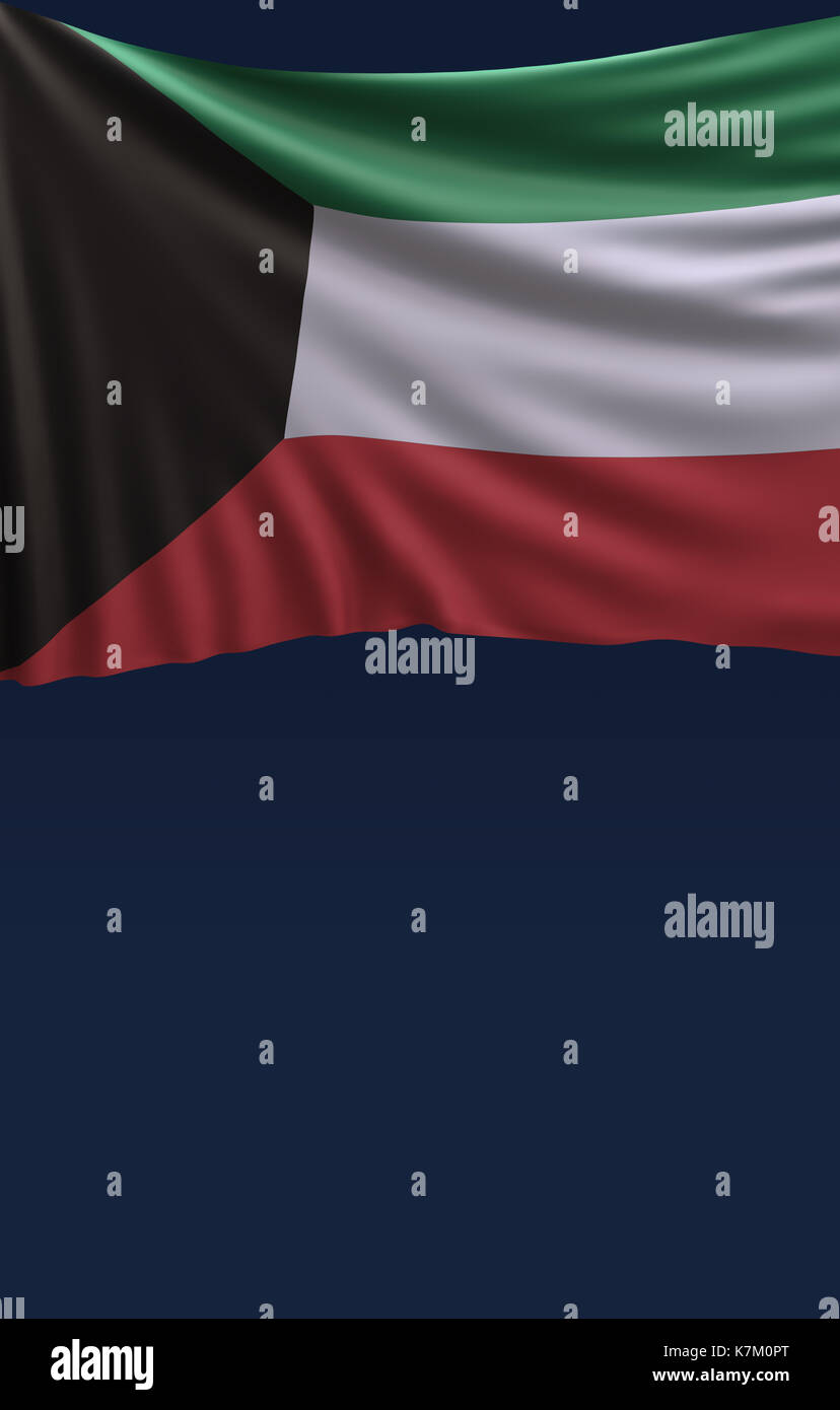 Kuwaiti 3d flag hi-res stock photography and images - Alamy